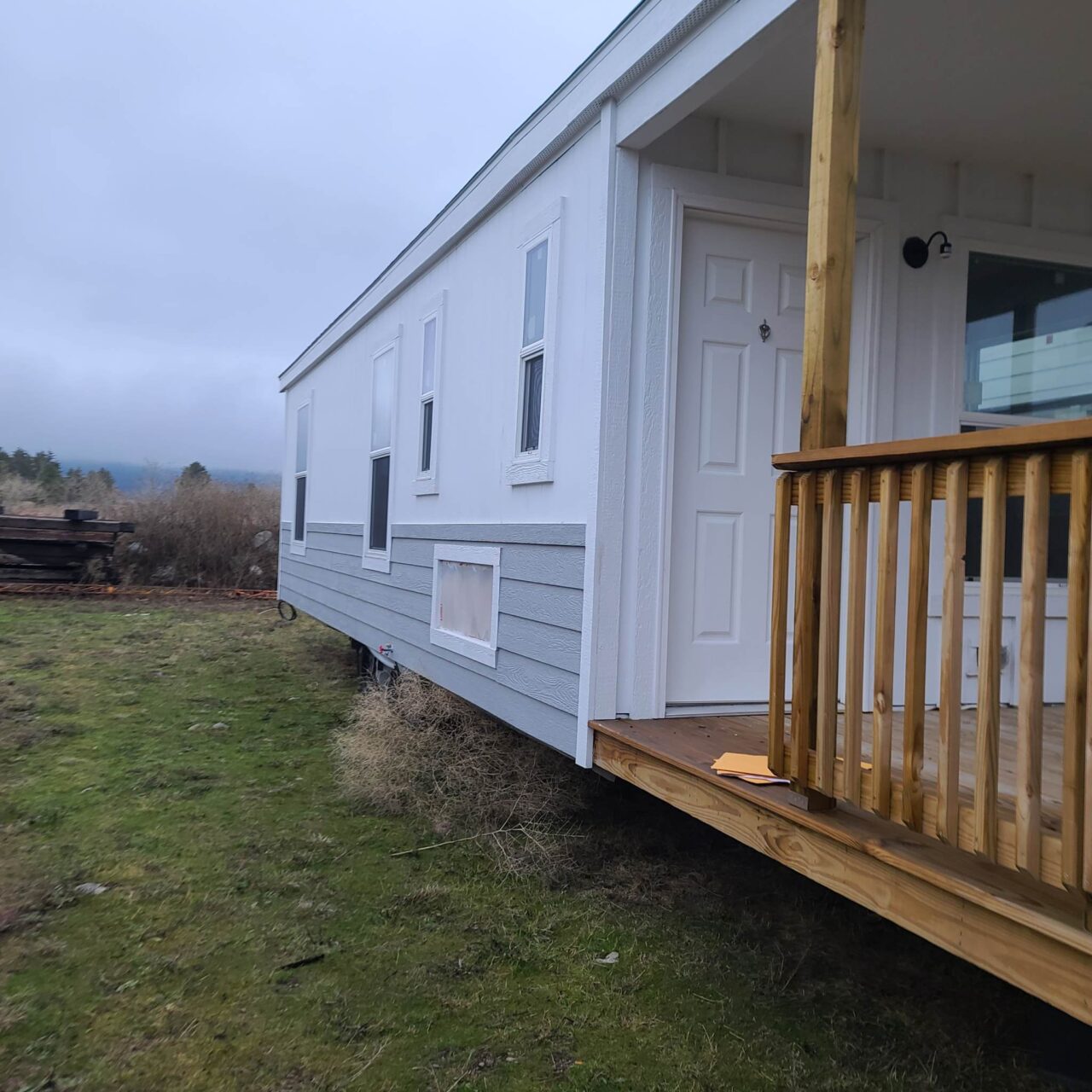 White and grey 4346 | Park Model Homes